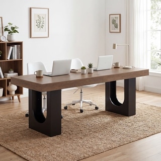 78.7" Two Person Desk, Extra Long Computer Desk for Home Office - Bed ...