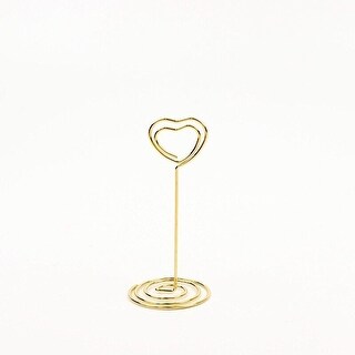 Gold 10-Pack Heart-Shaped Table Number Clips - Bed Bath & Beyond - 42043039