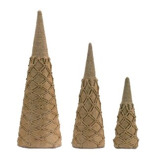 Woven Rope Cone Tree (Set of 3) - Bed Bath & Beyond - 40834975