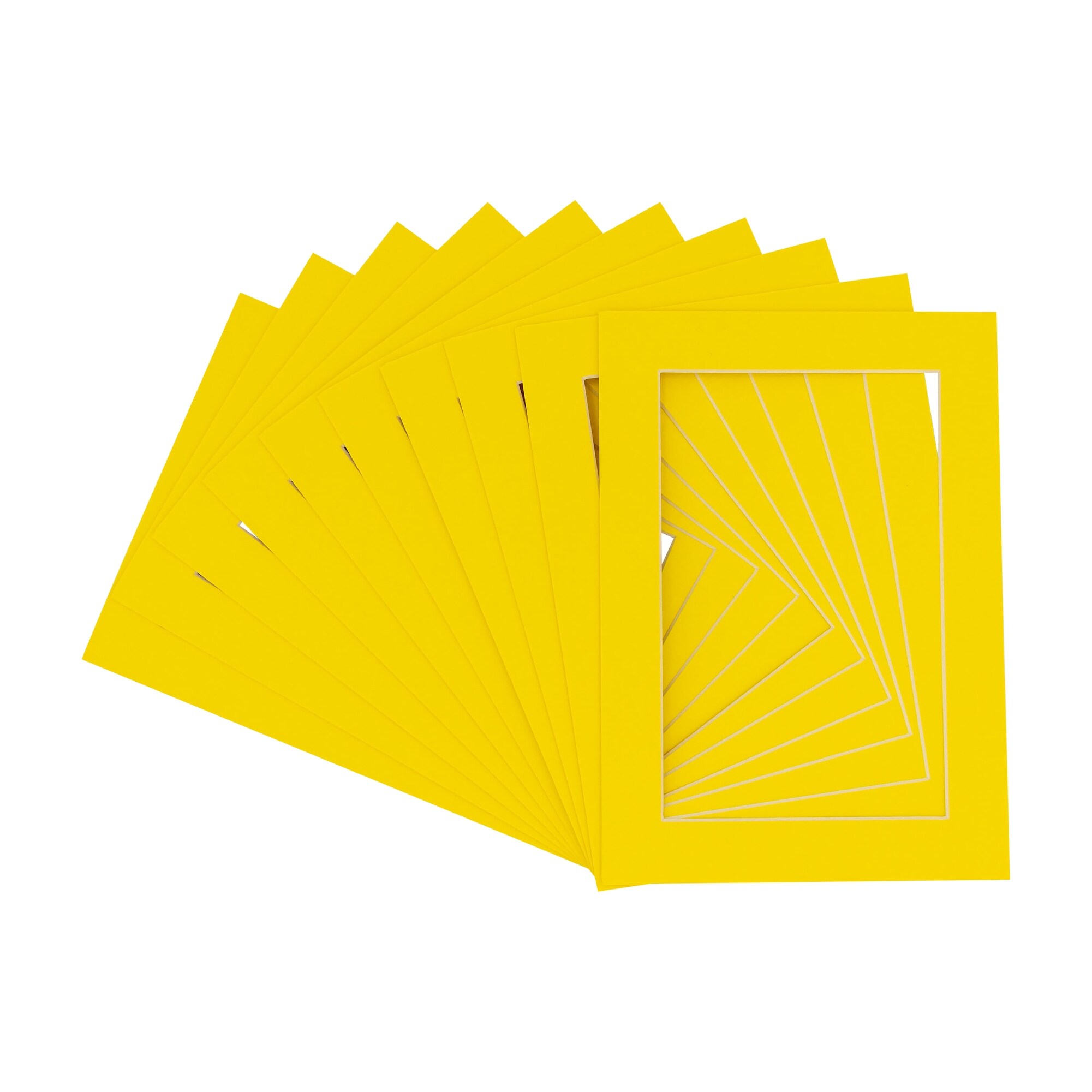 20x24 Mat for 16x20 Photo - Yellow Matboard for Frames Measuring 20 x ...