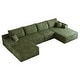 Cloud Sectional Sofa With 1 Ottoman, Modern Upholstered Couches ...