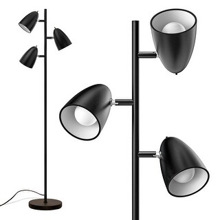 Tree Floor Lamp with 3 Adjustable Rotating Lights and Matching LED ...
