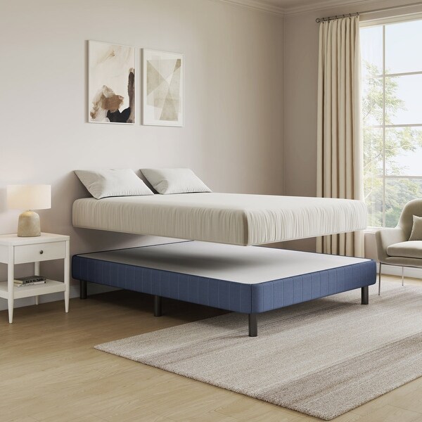 Enforce platform bed base with legs queen store