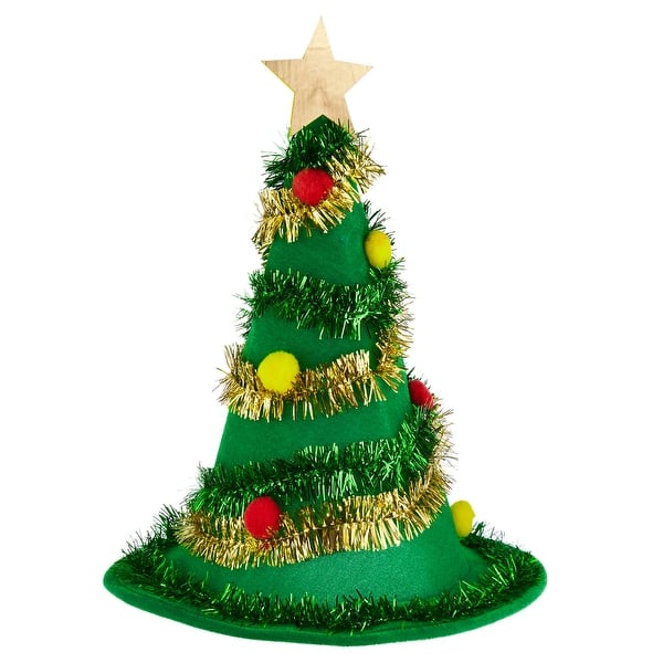 Christmas Tree Hat - Green - 12x10x1 in - Bed Bath & Beyond - 37888578