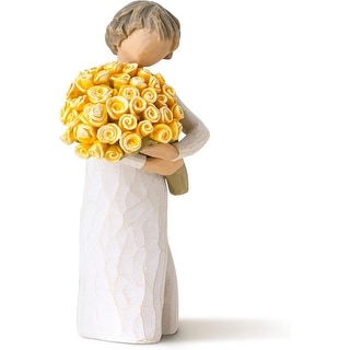 Willow Tree Good Cheer Angel Wishing Happiness, Sculpted Hand-Painted ...