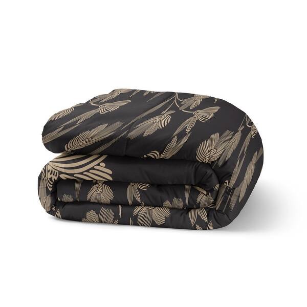 FALLING FLORAL JET Comforter Set By Kavka Designs - Bed Bath & Beyond ...