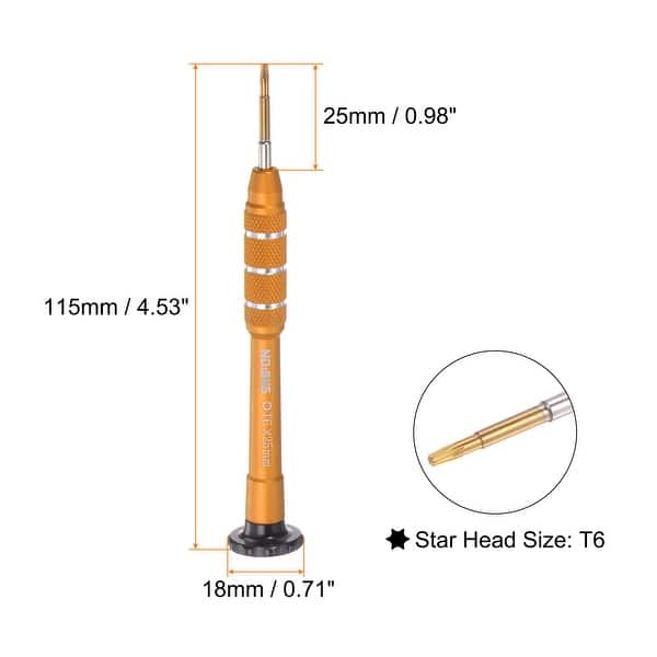 Precision Screwdriver T6 Torx Magnetic Head Swivel Lid Screw Driver ...