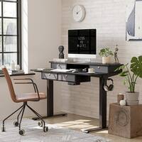 FEZIBO/Home Office Furniture/Wood/Standing Desk With 4 Drawers/Desks - Bed Bath & Beyond - 38337151
