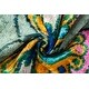 Silk Velvet Butterfly Throw Pillow - 20x20, Vibrant Green, and Blue ...