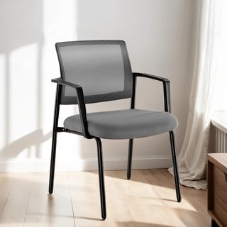 Mesh Back Stacking Arm Chairs, Upholstered Stacking Chairs, 1 pack ...