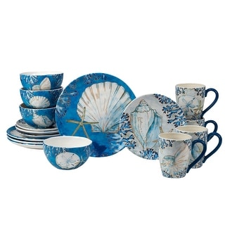 Certified International Playa Shells 16-piece Dinnerware Set, Service ...