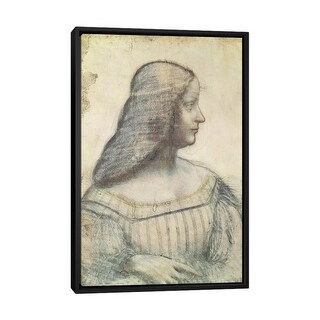 iCanvas "Portrait of Isabella d'Este " by Leonardo da Vinci Framed ...