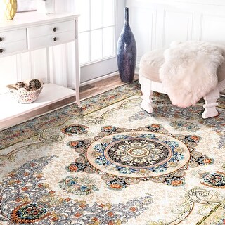 Pearl Velvet Area Rug LY005 - Bed Bath & Beyond - 40730490