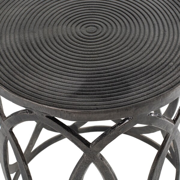 Artistic Weavers Mullac Glam Metal Drum 16 inch Tall Accent Table 18 H x 16 W x 16 D Bed Bath Beyond 35054901