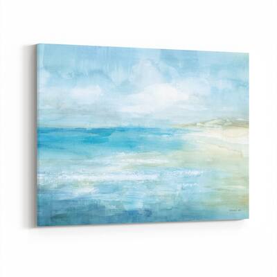Beach Clouds Nature Nautical Ocean Sea Canvas Wall Art Print ...