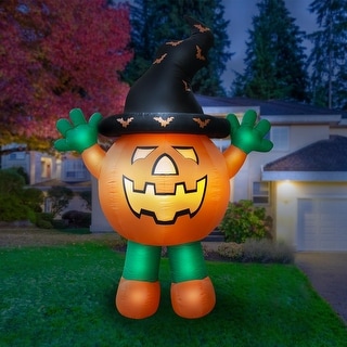 Holidayana Giant 10 Ft Airblown Inflatable Halloween Pumpkin Man with ...