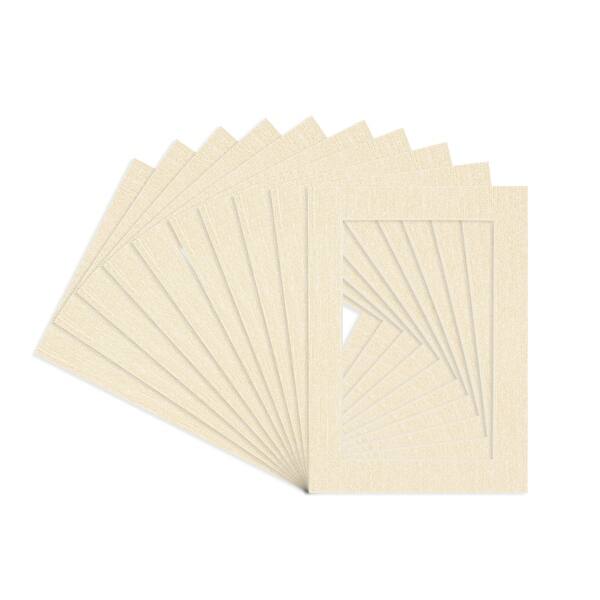 Pack of 25 Acid Free 12x12 Mats Bevel Cut for 8x8 Photos - Fresh Linen ...