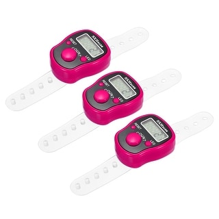 Finger Tally Counter 5 Digital LED Display for Sports Counting, 3pcs ...