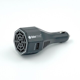 OdorStop Ozone Go Vehicle Deodorizer with Ozone, On/Off, and 2 USB ...