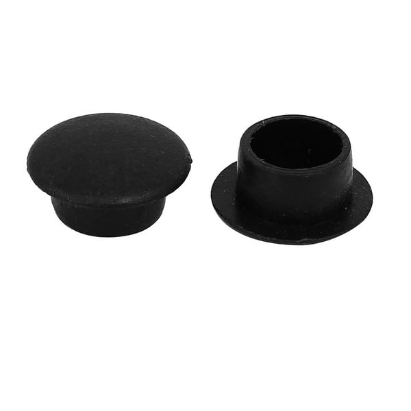 10mm Dia Plastic Straight Line Screw Cap Covers Hole Lids Black 30pcs ...