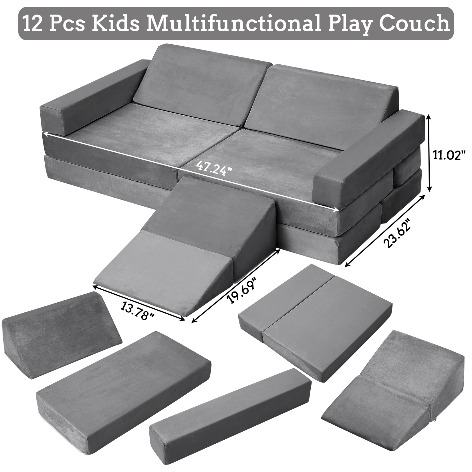 Nugget couch size store