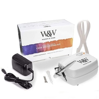 Cake Airbrush Kit with Compressor, Gravity Feed Food Grade Air Brush ...