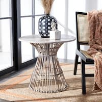 SEI Furniture Ivyside Coastal Natural Woven Fiber Glass End Nesting C ...