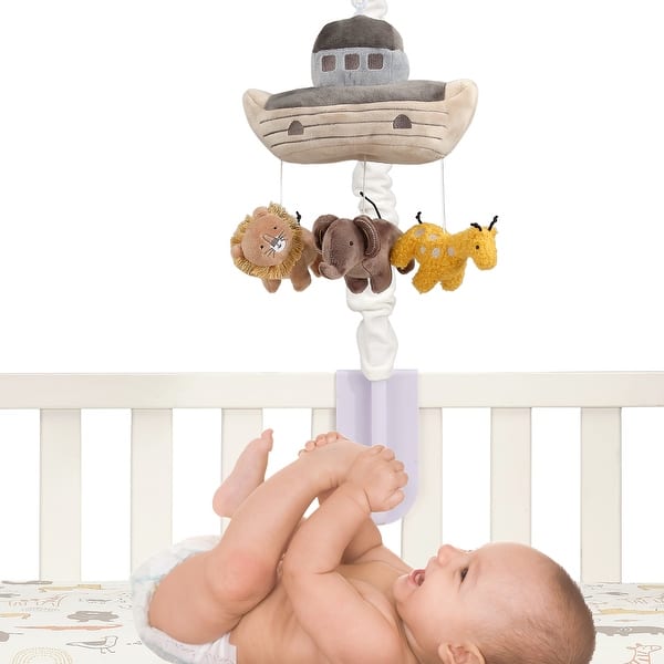 Lambs & Ivy Baby Noah Ark with Animals Musical Baby Crib Mobile Soother ...