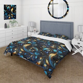 Designart "Moroccan Magic Paisley Pattern" paisley Bed Cover Set With 2 ...