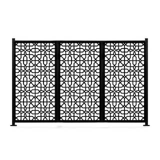 HighlanderHome Freestanding Modular Metal Privacy Screen, 4FtX 6Ft ...