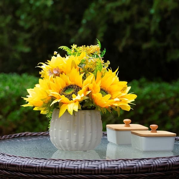 sunflower pot