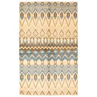 Hand-knotted Shalimar Cream Wool Rug - 5'2 x 8'4/5'2" x 8'4" - Bed Bath ...