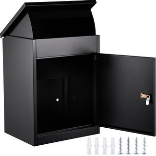 Package Delivery Box, Parcel Mailbox with Secure Storage Compartment ...