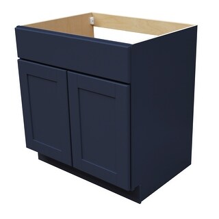 Sunny Wood B33S-A Blue Topaz 33" Wide x 35" Tall Double Door Base - Bed ...