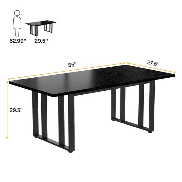 55 inch Executive Computer Desk Workstation Writing Table for Home ...