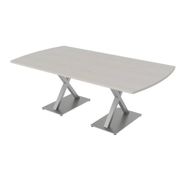 7Ft Arc Rectangle Conference Table X Shaped Base Power And Data Module ...