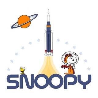 Bedtime Originals Astronaut Snoopy Blue Spaceship Wall Decals - Bed ...