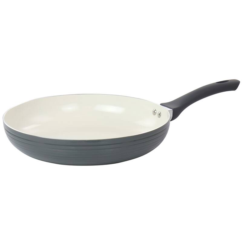 Oster Ridge Valley 12 Inch Aluminum Nonstick Frying Pan in Grey ...