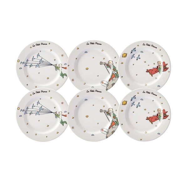 Karaca The Little Prince Porcelain Dessert Plates Set of 6 - Bed Bath ...