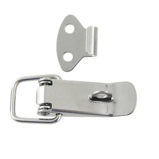 Unique Bargains Metal Spring Loaded Straight Loop Latch Catch for Case ...