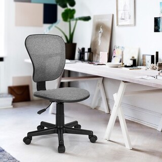 Homy Casa Swivel Mesh Mid-back Armless Student Task Chair - Bed Bath ...