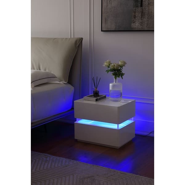 Modern Intelligent Induction Light Night Stand with Drawers for Bedroom ...