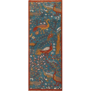 Animals Design Ziegler Oriental Runner Rug Wool Carpet - 2'7" x 8'1 ...