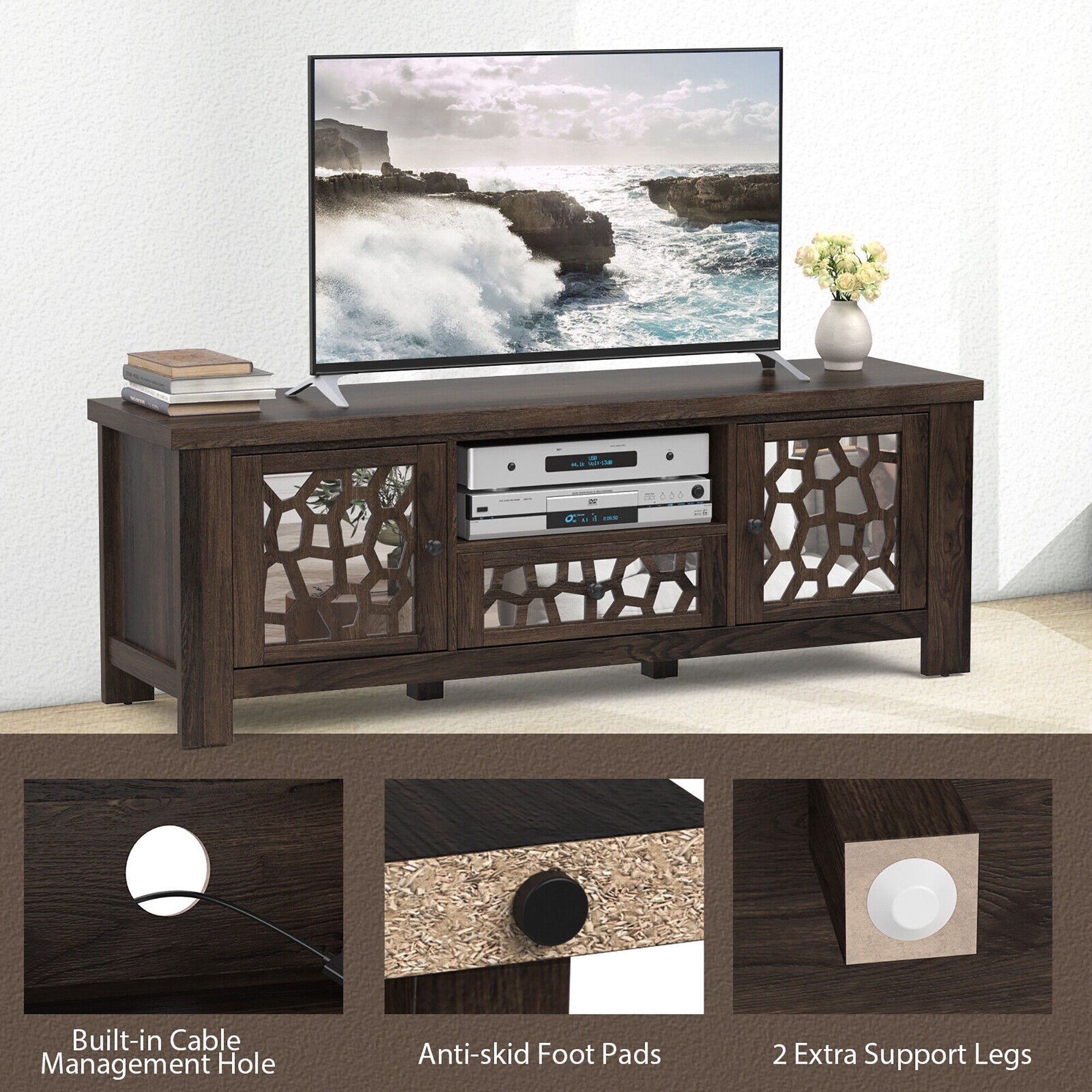 Retro tv stand 55 inch store
