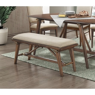 Modern Design 1pc Bench Fabric Upholstered Seat - Bed Bath & Beyond ...