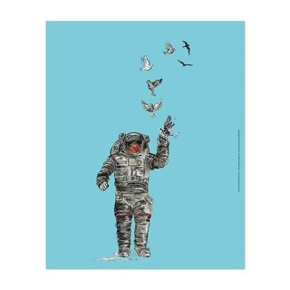 Space Birds 1 Illustrations Animals Astronaut Sports Art Print/Poster ...
