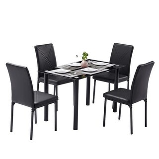 Simple Round Tube Table, Leg Table - Black (only table) - 29.5"H x 47.2 ...
