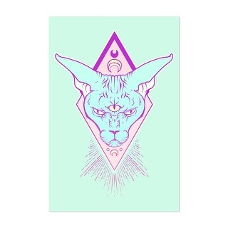 A0054 Digital Animals Cat Sphynx Cat Third Eye Art Print/Poster - Bed ...