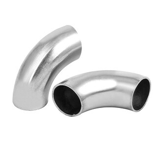 22mmx1.5mm 201 Stainless Steel Hand Rail Elbow Fittings 2pcs - Bed Bath ...