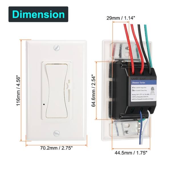 Dimmer Switch 0-10V 10 Pack Low Voltage Dimmer Switch for Dimmable ...